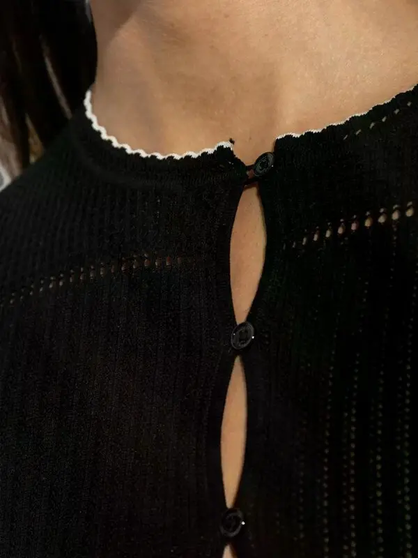Isabel Marant Étoile Siofra Pointelle-knit Cardigan