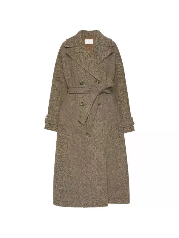 Max Mara Double-breasted Belted Coat - Brown