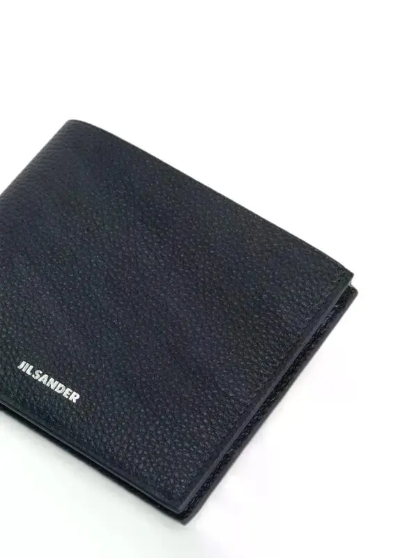 JIL SANDER Zipped Grained-leather Pocket Wallet With Embossed Logo