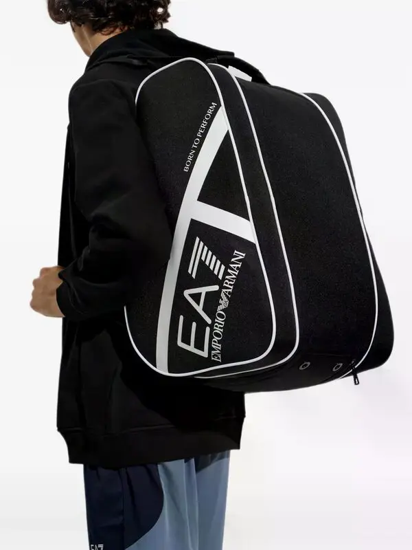 EA7 Logo-print Backpack