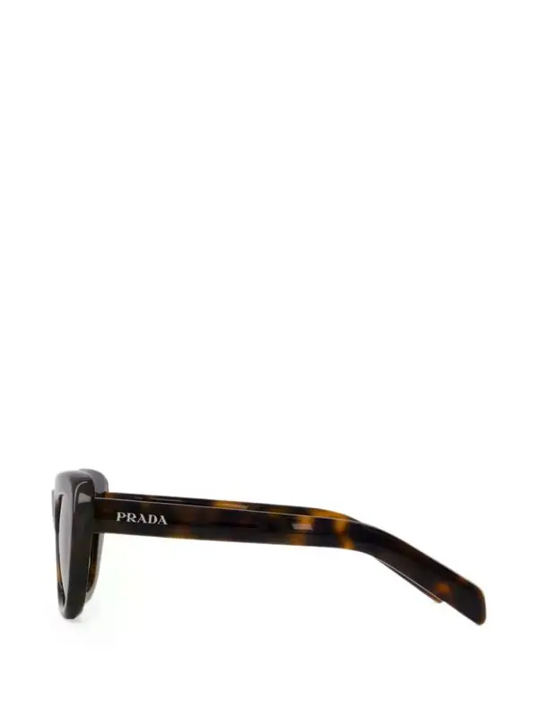 Prada Tortoiseshell-effect Rectangle-frame Sunglasses