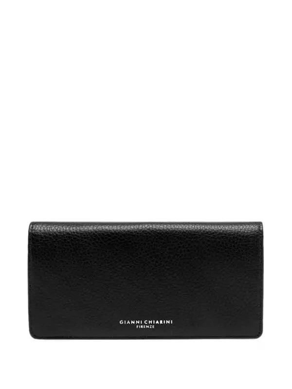GIANNI CHIARINI Pebbled-leather Wallet - Black