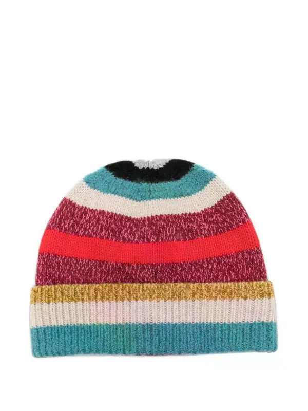 Paul Smith Striped-knit Beanie Hat