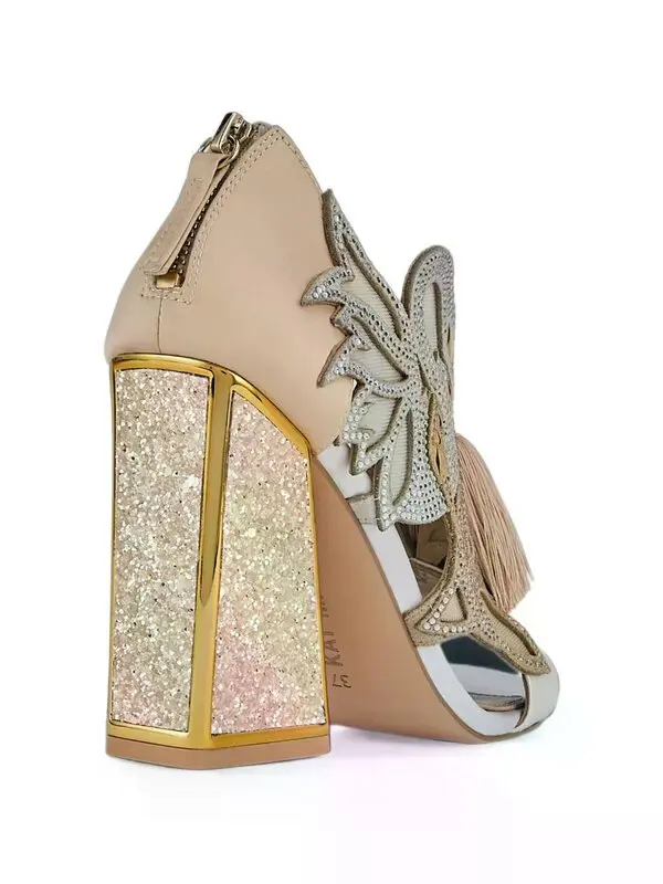 KAT MACONIE Aya Anch Crystal-embellished Sandals