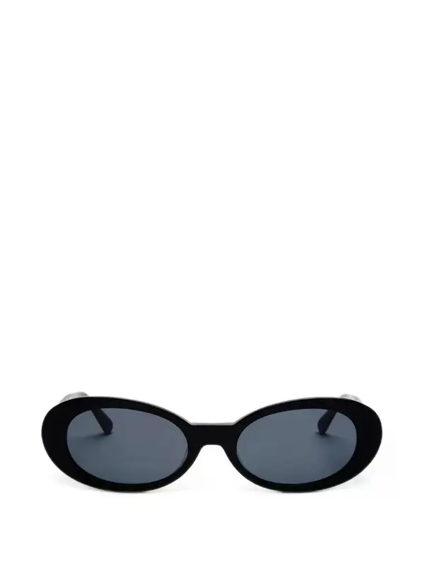 MESSYWEEKEND Kurt Oval Sunglasses - Black