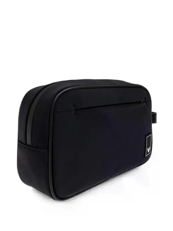 Emporio Armani Cosmetic Bag With Logo Appliqu