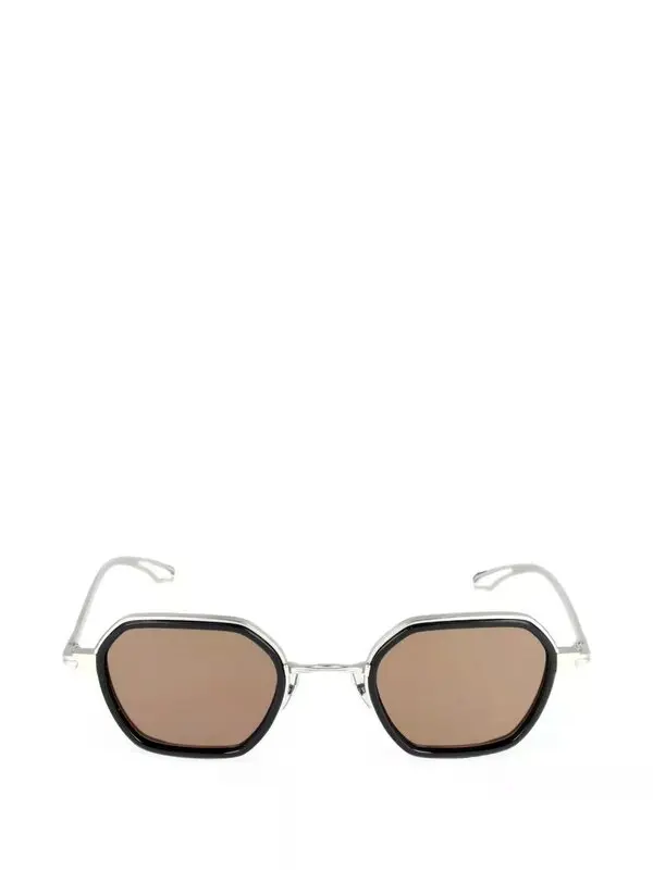 KYME Elon Geometric-frame Sunglasses - Black