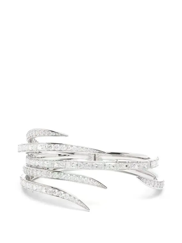 SWAROVSKI Vienna Mixed-cut Bangle - Silver