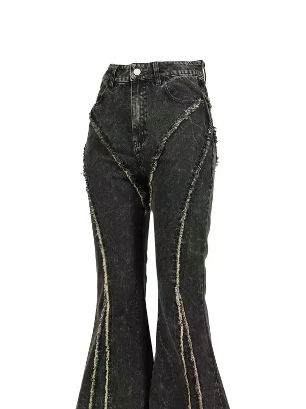 VIVAMUS Frayed Flared Jeans