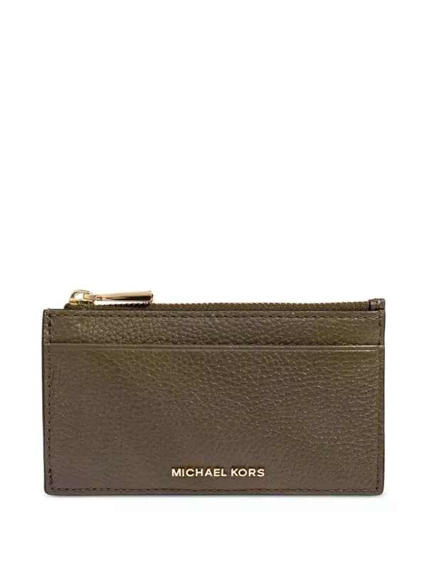 Michael Kors Logo-plaque Pebbled Cardholder