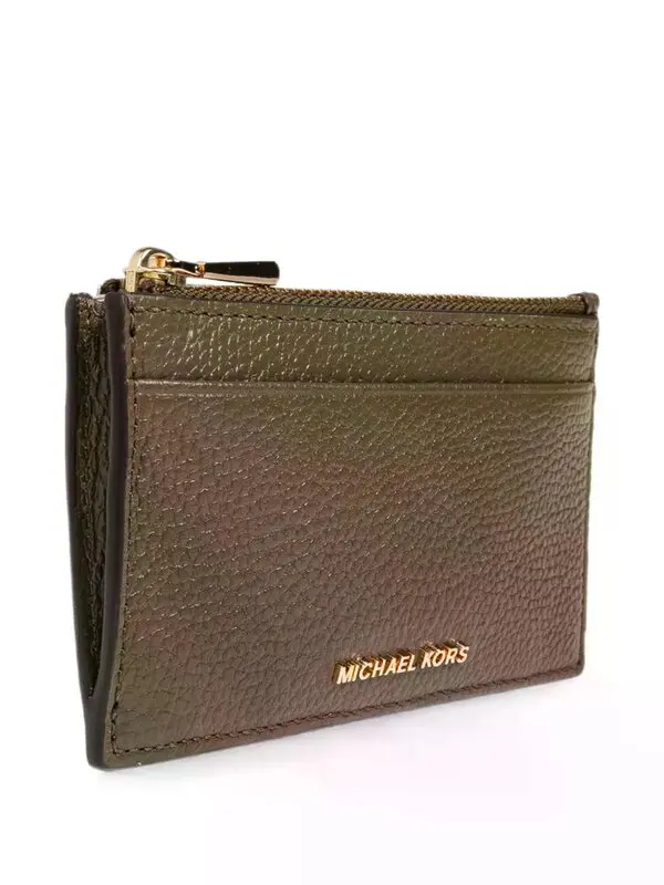 Michael Kors Logo-plaque Pebbled Cardholder