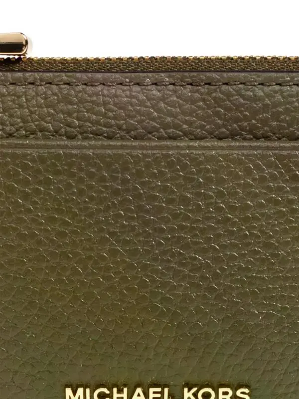 Michael Kors Logo-plaque Pebbled Cardholder
