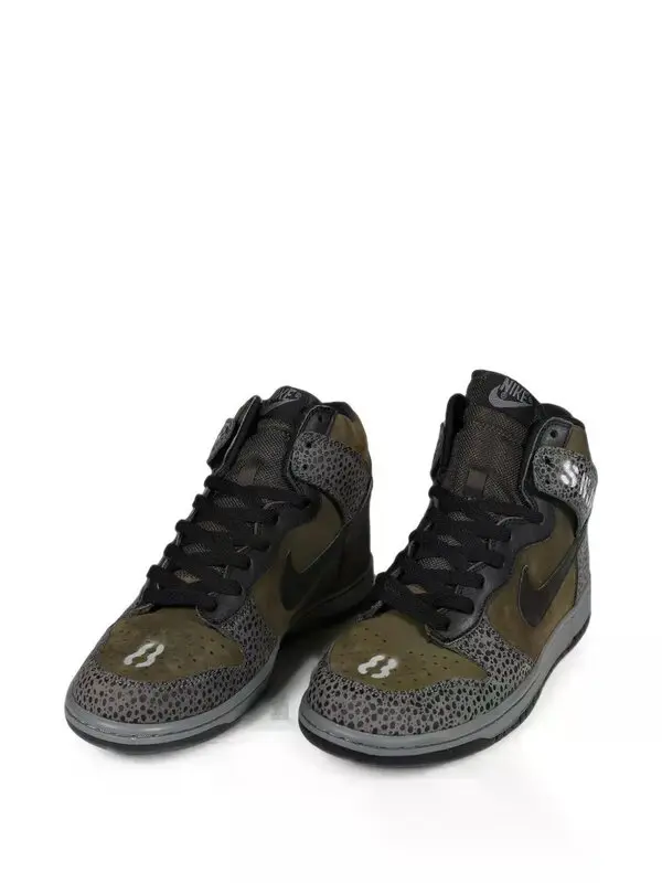 SWJP X Nike Dunk High Stencil-print Sneakers