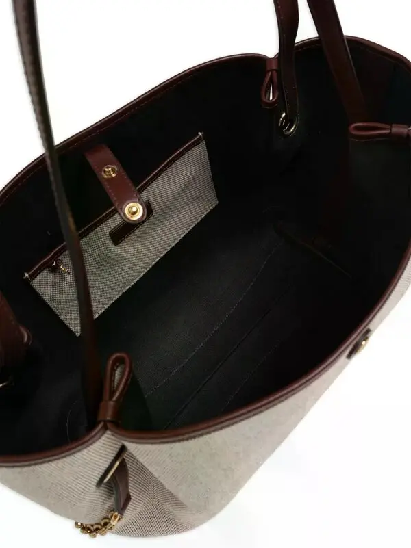 Chloé Clover Double-carry Bag In Canvas