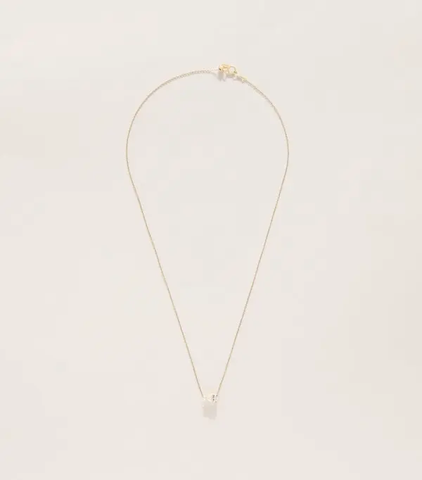 PERSEE Gold And Pear Diamond Necklace