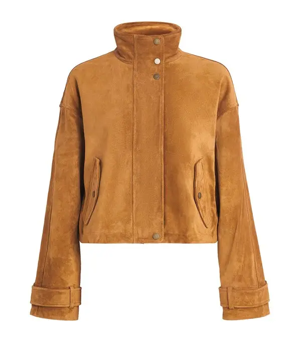 Veronica Beard Suede Bateman Jacket