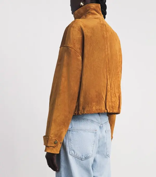 Veronica Beard Suede Bateman Jacket