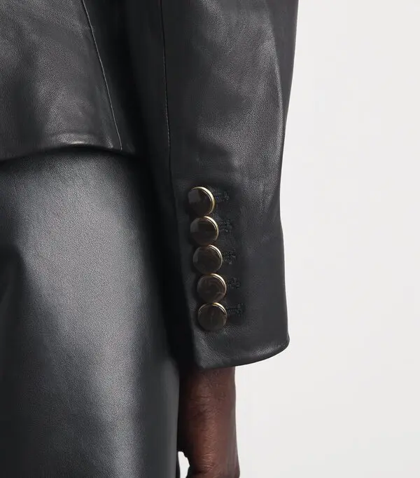 Veronica Beard Lambskin Quinn Peplum Jacket