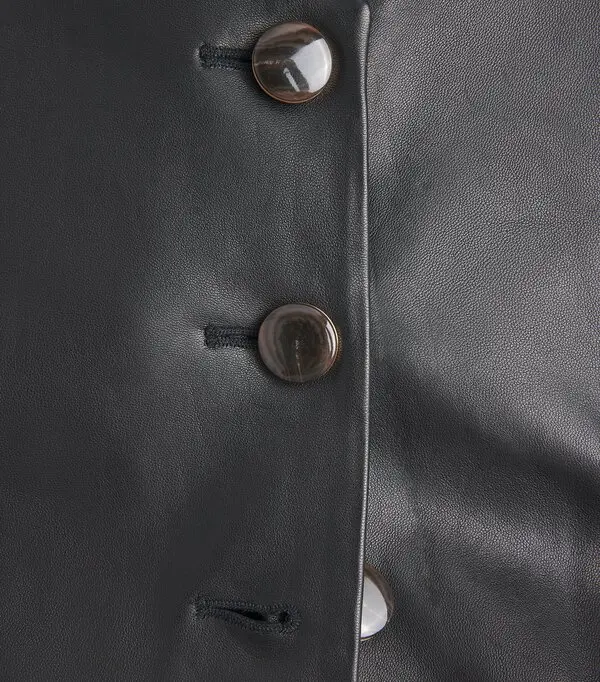 Veronica Beard Lambskin Quinn Peplum Jacket