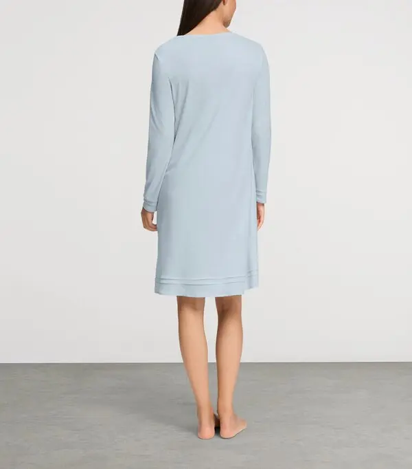 Hanro Cotton Long-sleeve Nightdress