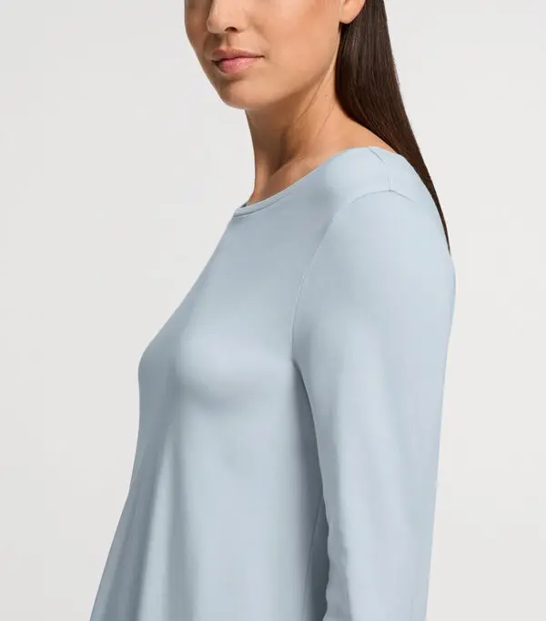 Hanro Cotton Long-sleeve Nightdress
