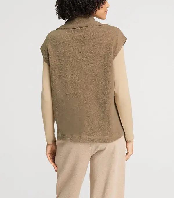 Hanro Fleece Gilet - Brown