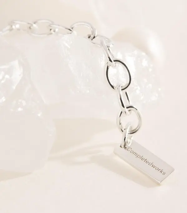 Completedworks White Quartz-snowflake Obsidian Choker