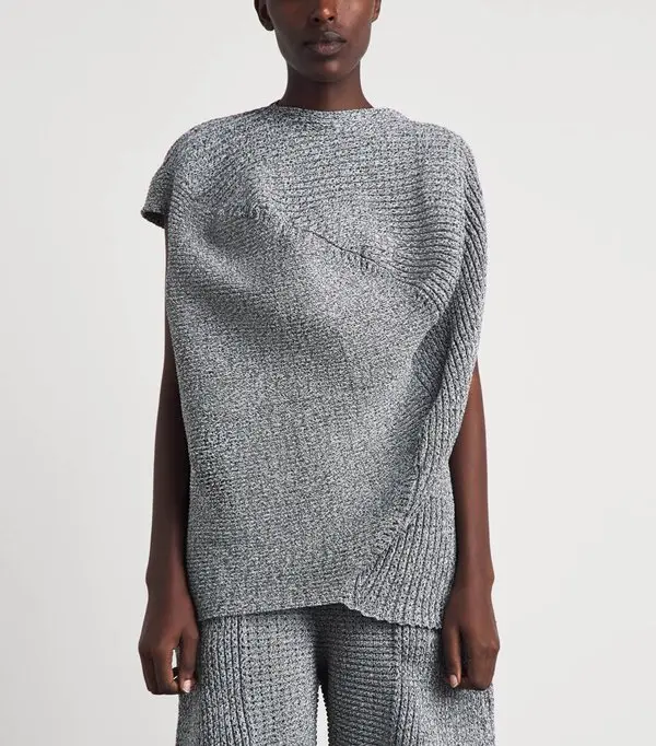 Issey Miyake Found Stone Knitted Top
