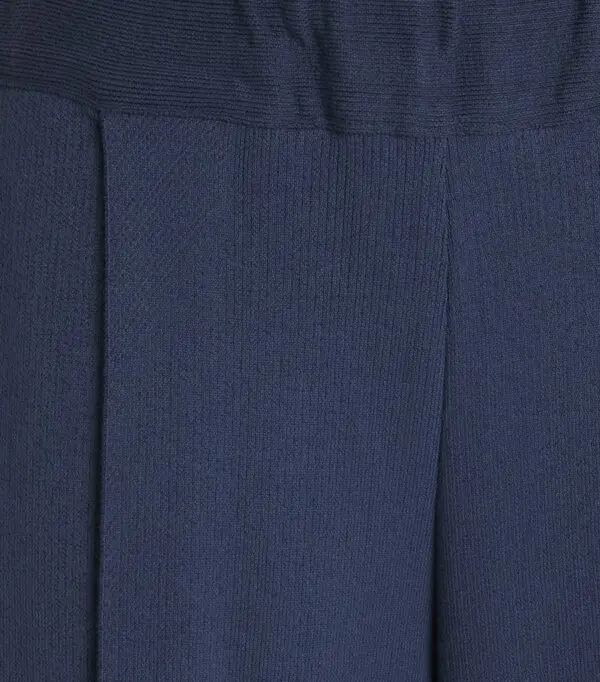 Issey Miyake Campagne Cropped Wide-leg Trousers