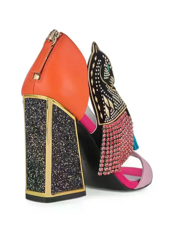 KAT MACONIE Aya Panther Embellished Sandals