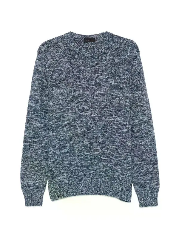 Tagliatore Salen Marl-knit Crew Neck Sweater