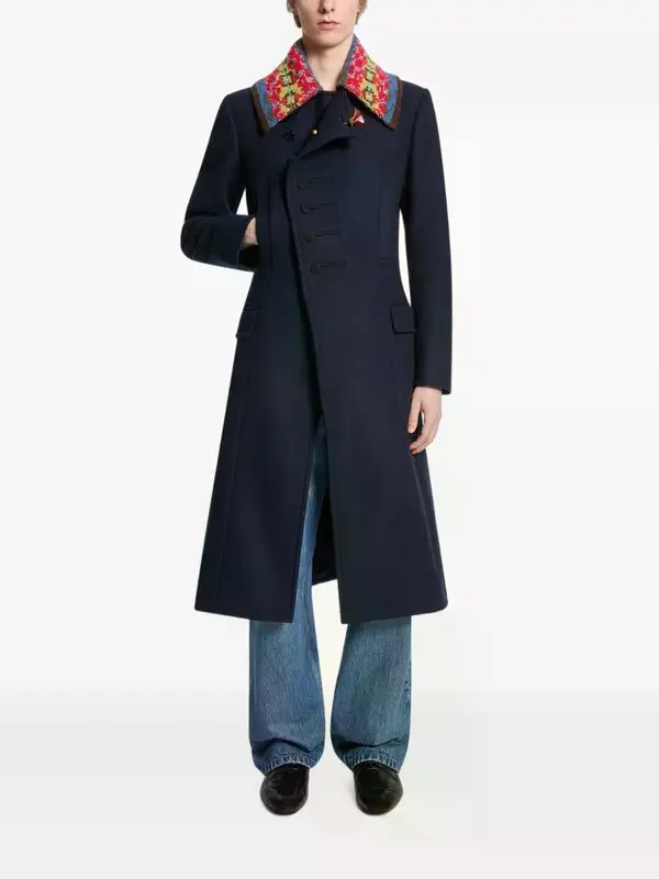 Dries Van Noten Fitted Wool Coat
