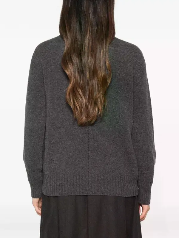 WHYCI High-neck Ribbed-trim Sweater