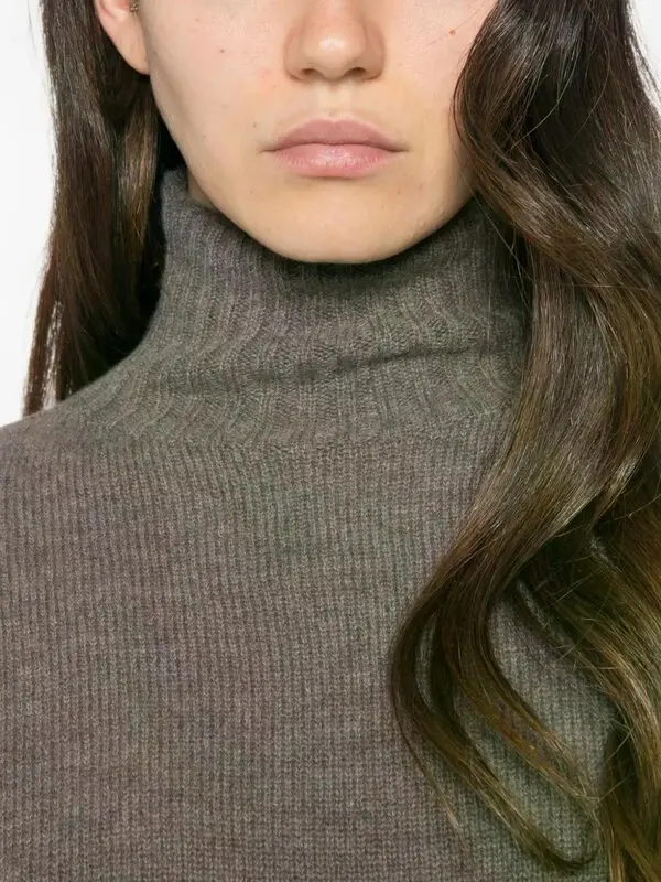 WHYCI High-neck Ribbed-trim Sweater