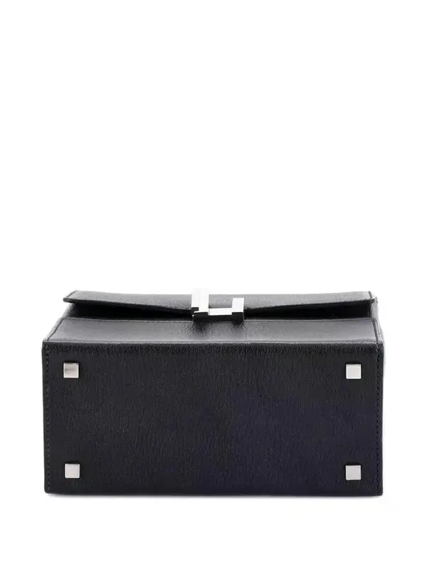 Hermès Cinhetic Top Handle Bag Verso Chevre Mysore Satchel - Black