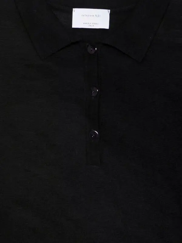 DANIELE FIESOLI Long-sleeve Buttoned Polo Shirt