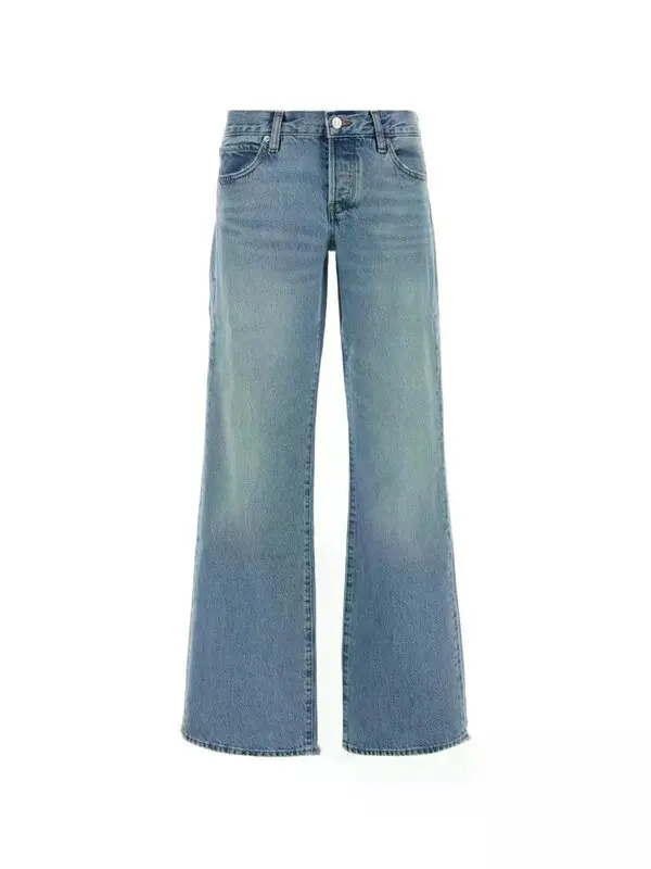 FRAME The Gray Wide-leg Jeans