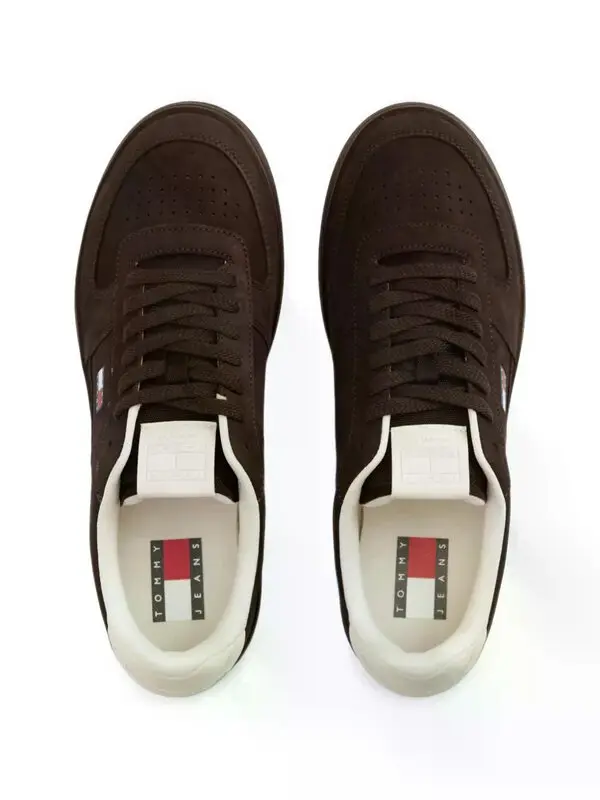 Tommy Hilfiger Logo-patch Perforated Low-top Sneakers