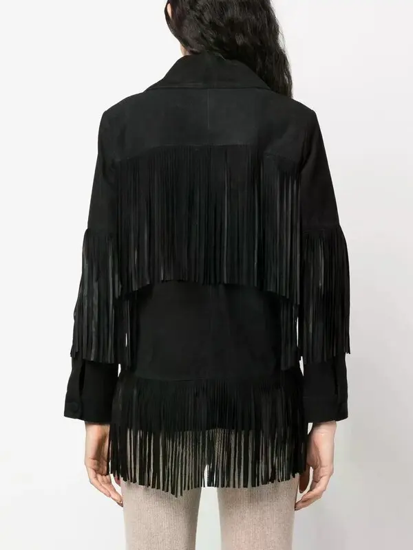 DANCASSAB Rimon Fringed Leather Jacket