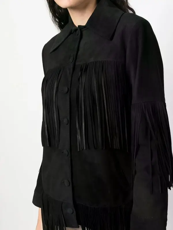 DANCASSAB Rimon Fringed Leather Jacket