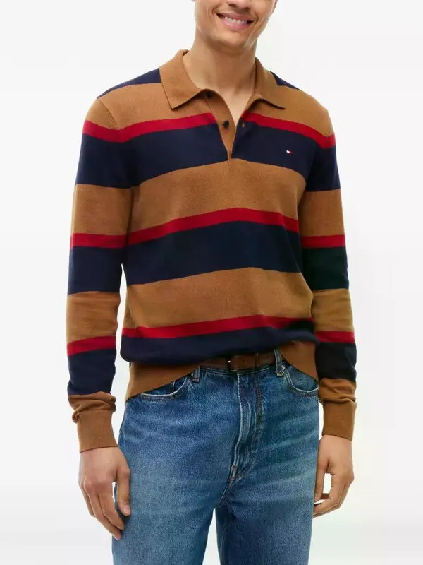 Tommy Hilfiger Striped Polo-collar Sweater
