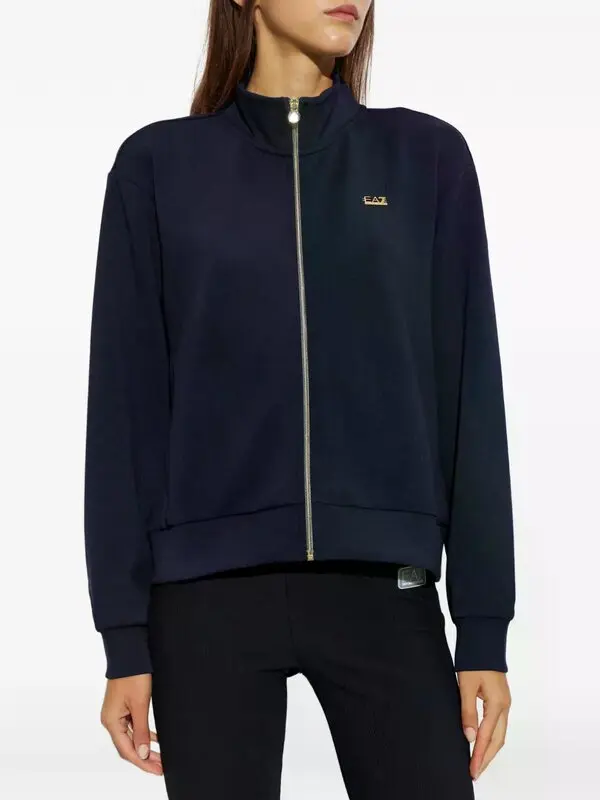 EA7 Logo-plaque Zip-up Sweatshirt