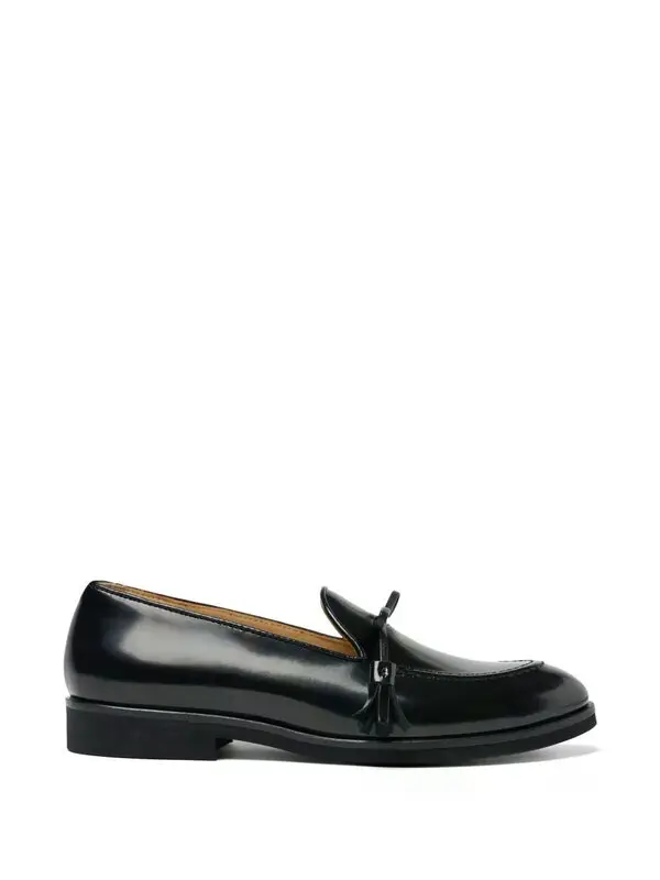 SCAROSSO Madison Tassel Loafers - Black