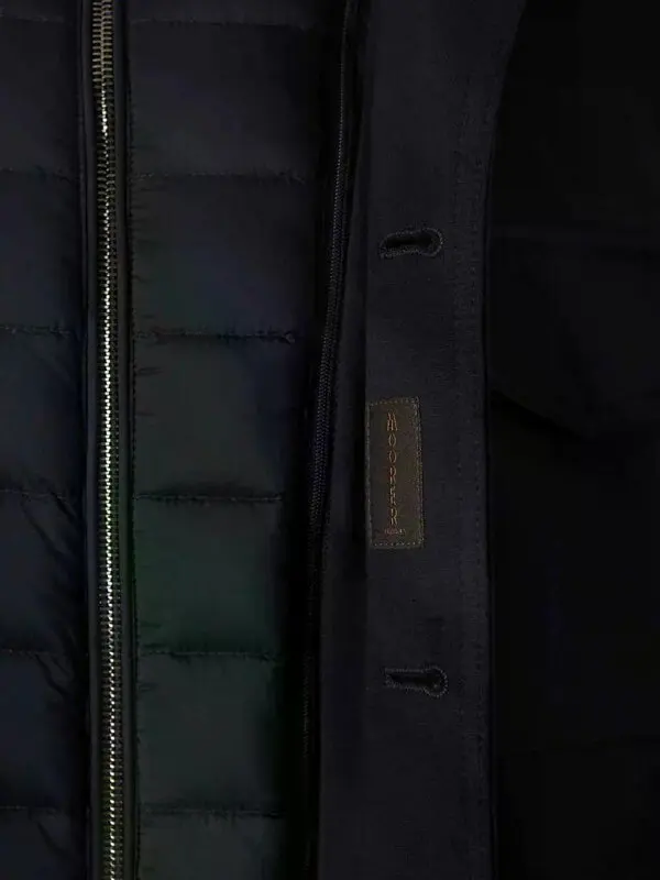 MOORER Quilted-insert Button-up Jacket