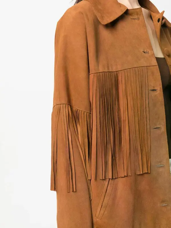 DANCASSAB Loretta Fringed Leather Jacket