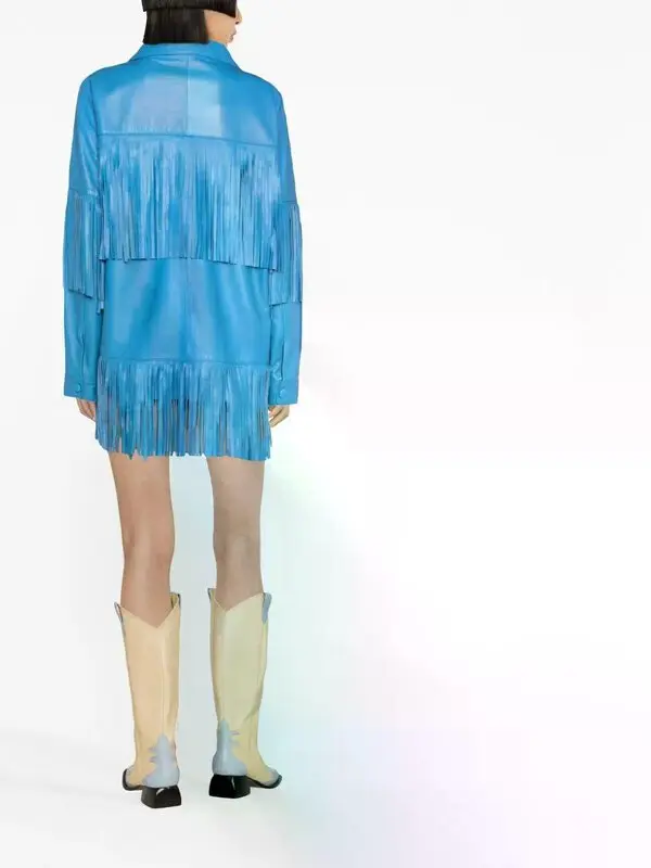 DANCASSAB Loretta Fringed Leather Jacket