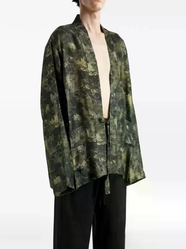 UMA WANG Khloe Floral-print Tie-fastening Jacket