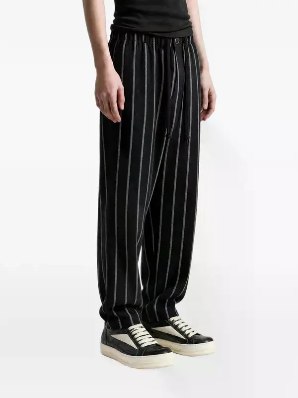 UMA WANG Vertical-stripe Drawstring Trousers