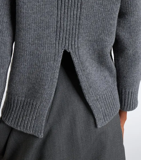Victoria Beckham Asymmetric Virgin Wool Sweater