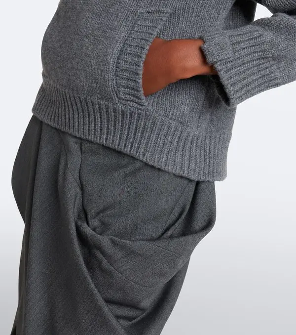 Victoria Beckham Asymmetric Virgin Wool Sweater